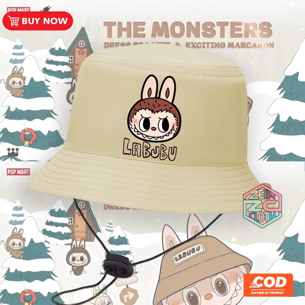 Jual Bucket Hat anak Labubu Macaron / Topi anak Labubu | Shopee Indonesia