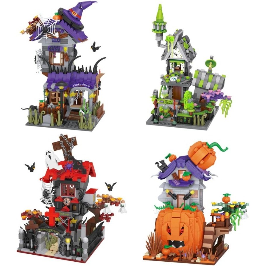 Jual LOZ Mini Bricks Halloween Building Block Set Haunted/Freak/Pumpkin ...