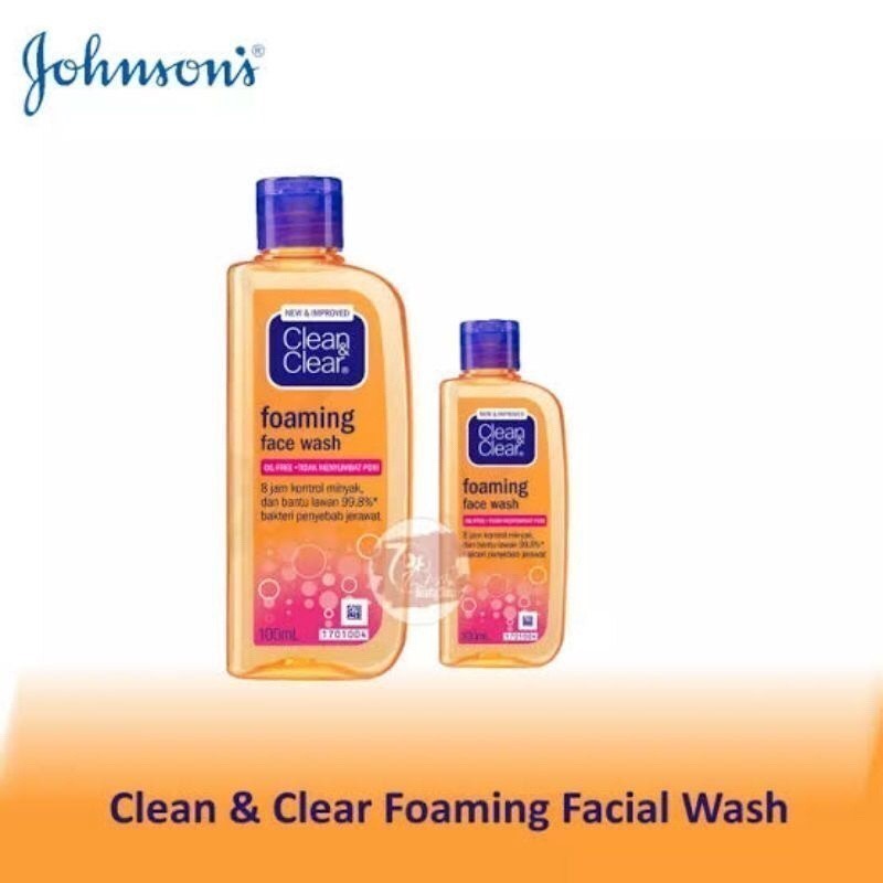Jual Clean & Clear Foaming Facial Wash 100ml / 50ml / Sabun Cuci Muka ...