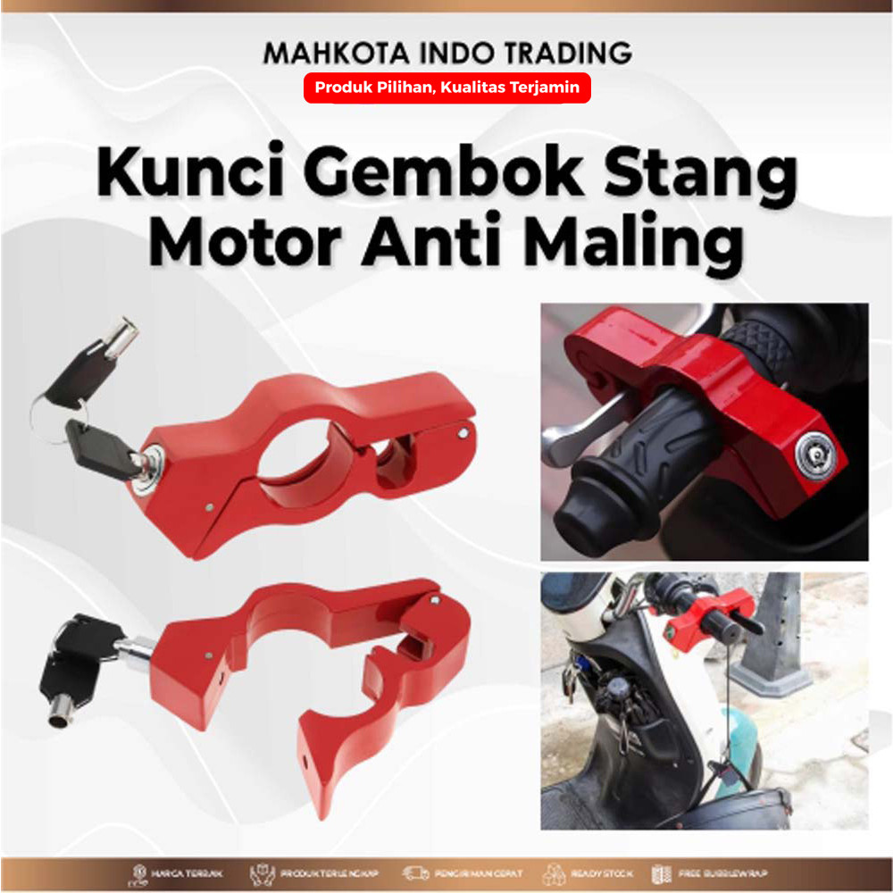 Jual Kunci Gembok Rem Stang Motor Pengaman Stang Motor Anti Maling ...