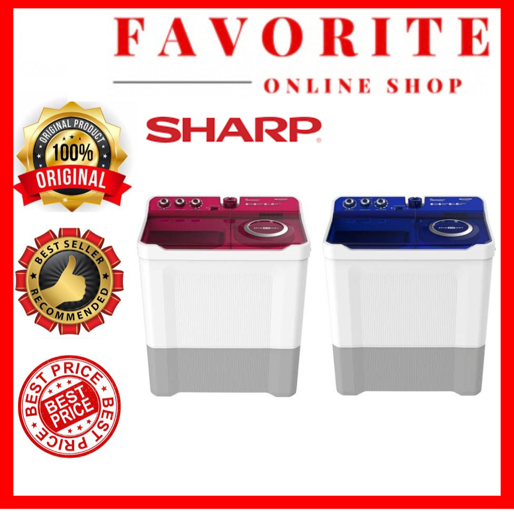 Jual MESIN CUCI SHARP 1290 SHARP MESIN CUCI EST 1290 12 KG | Shopee ...