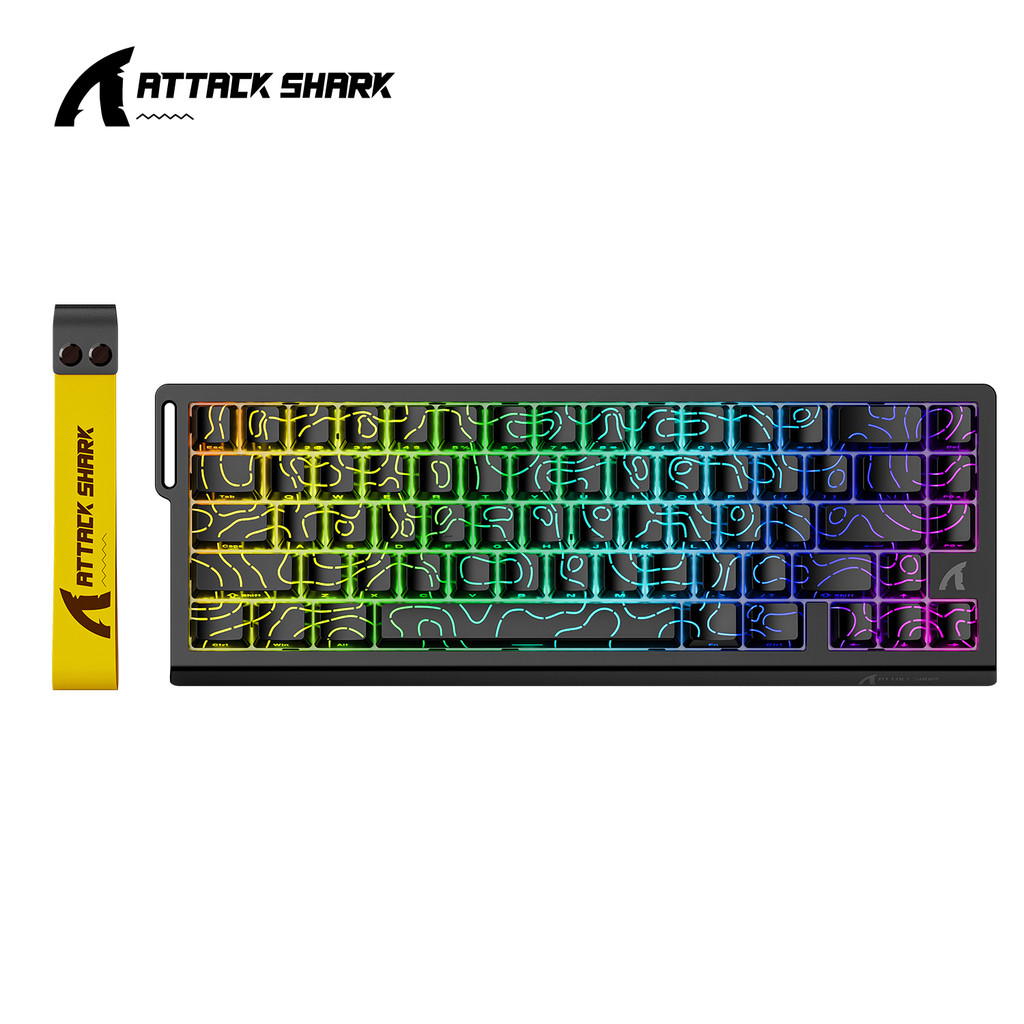 Jual Attack Shark X68HE 8K Gaming Mechanical Keyboard ,Magnetic Switch ...