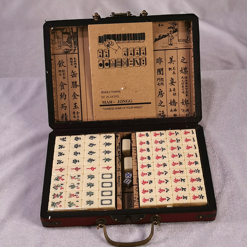 Jual Chinese Culture Mahjong Game Set, Family Game Mahjong With ...