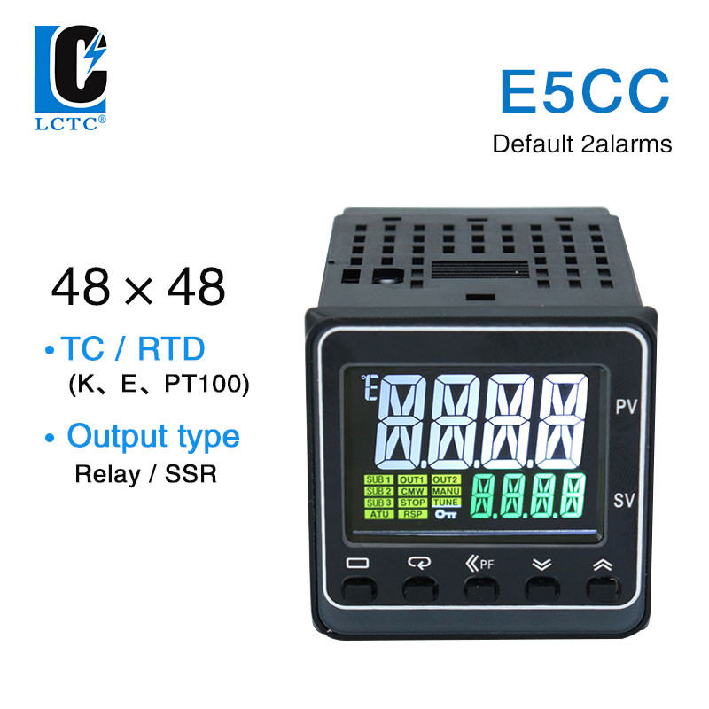 Jual LCTC PID Temperature Controller Thermostat 220V TC/RTD Multi K/E/PT100 Input SSR Relay ...