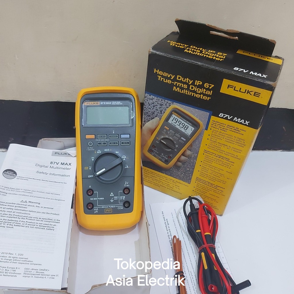 Jual FLUKE 87V MAX TRUE RMS MULTIMETER HEAVY DUTY IP67 ORIGINAL ...