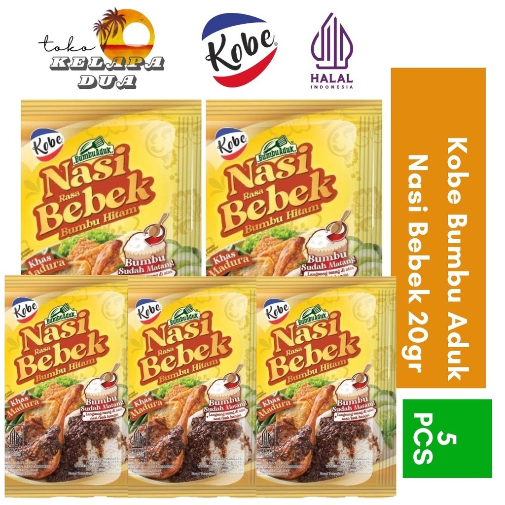 Jual Kobe Bumbu Aduk Nasi Bebek 20gr x 5pcs | Shopee Indonesia
