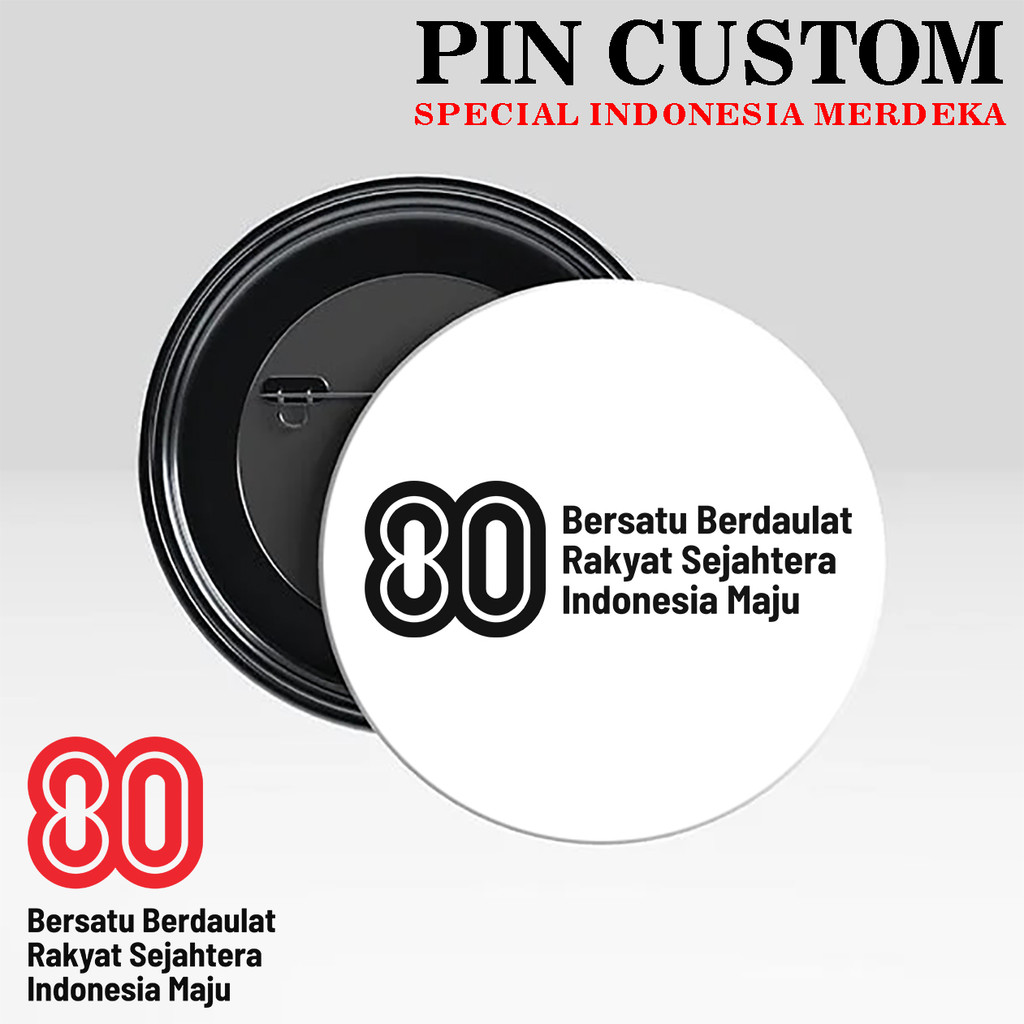 Jual EXD pin custom kemerdekaan hut ri 80 indonesia panitia 17 ...