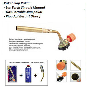 Jual KAI - Las Torch Manual + Gas Portable Siap Pakai + Pipa Api Besar ...