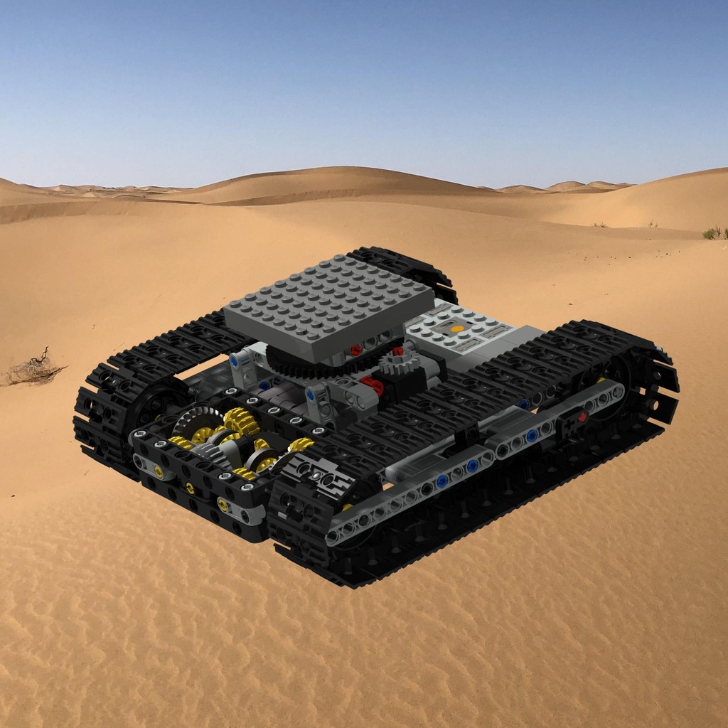 Jual Tracked Chassis Gearbox Technical Building Block Parts MOC Tank ...