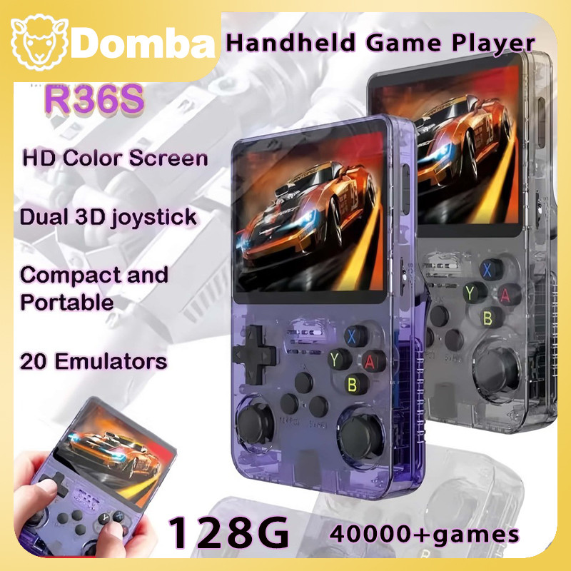 Jual R36S Game Console 128G/14 simulator/konsol Game Portable 3.5 Inch ...