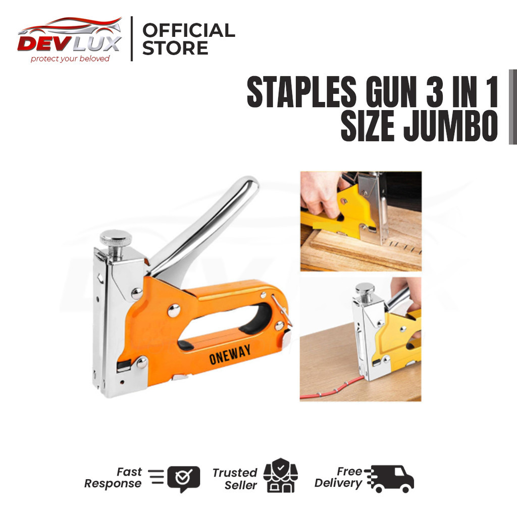 Jual Staples Tembak 3in1 – Staple Gun Tacker Universal Bisa 3 Jenis ...