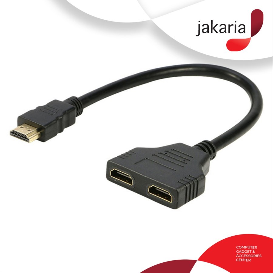 Jual ILLUPRO Kabel HDMI Cabang 1 In 2 Out Kabel HDMI Splitter 2 Port ...