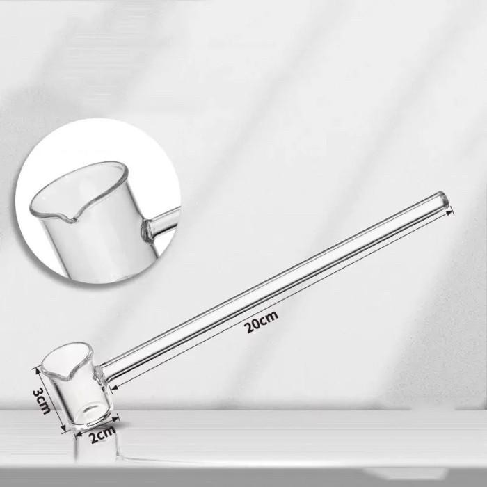 Jual Sendok Kaca Pengambil Sampel Lab Glass Dan Weighing Boat Sendok ...