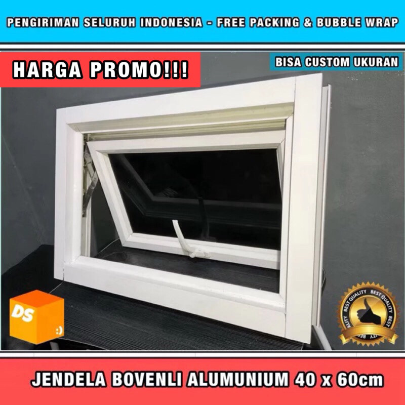 Jual SALE JENDELA ALUMUNIUM BOVENLI 40 x 60cm (ALUMUNIUM WINDOW ...