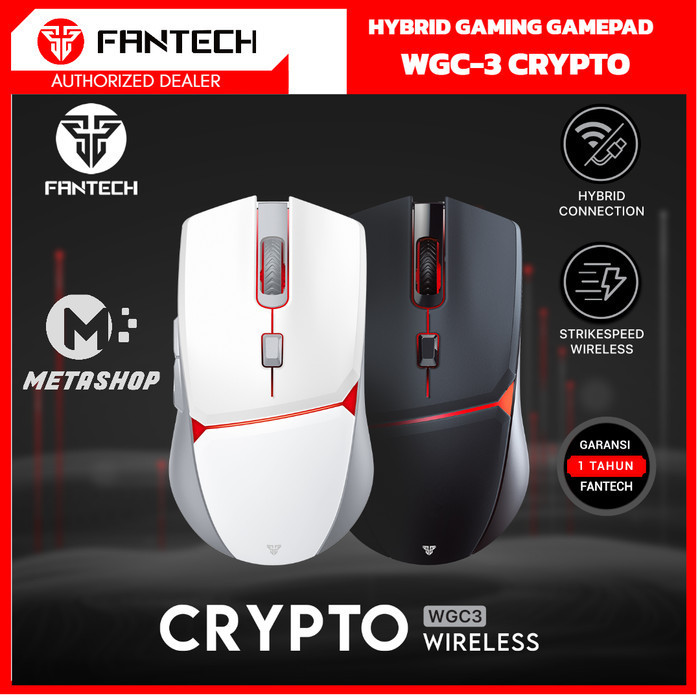 Jual Fantech WGC3 Crypto Hybrid Connection Wireless Gaming Mouse Cable ...