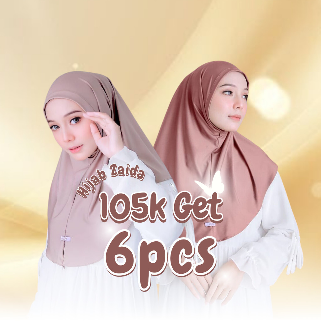 Jual Dapat 6 Pcs Jilbab Instan Non Pet Jersey Premium Zaida [Paket ... Jual Dapat 6 Pcs Jilbab Instan Non Pet Jersey Premium Zaida [Paket ...