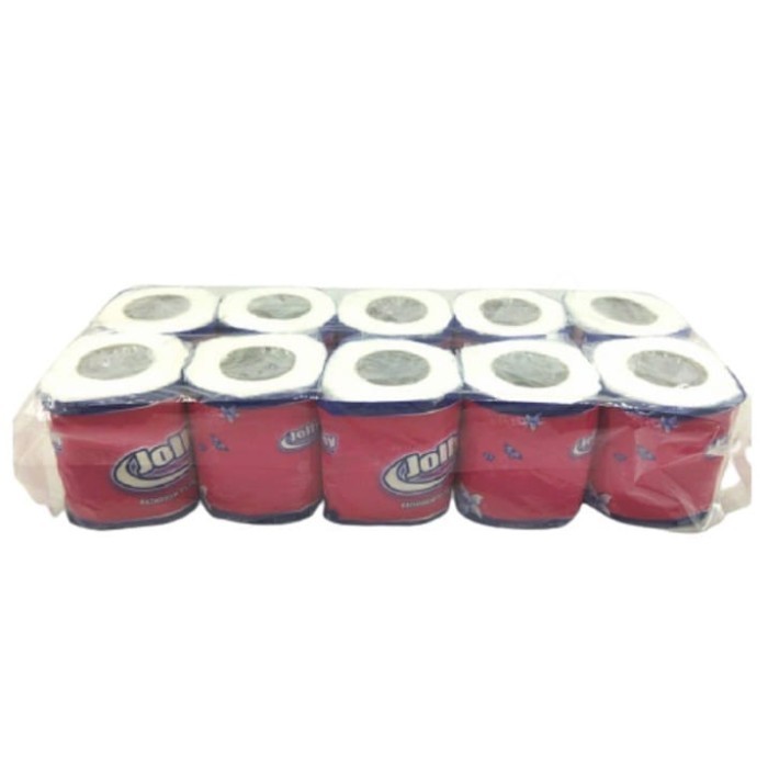 Jual Tissue Tisu Roll Tisu Bathroom Merk Jolly 1 Pak Isi 10 Ekonomis ...