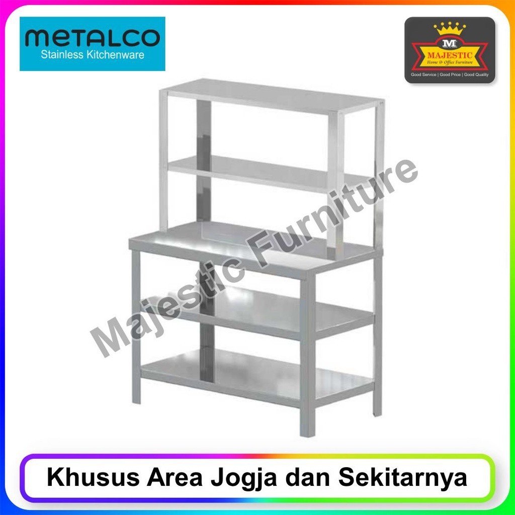 Jual Meja Dapur Stainless Metalco MT-3 WSB + MT-OS (Anti Karat) - Jogja ...