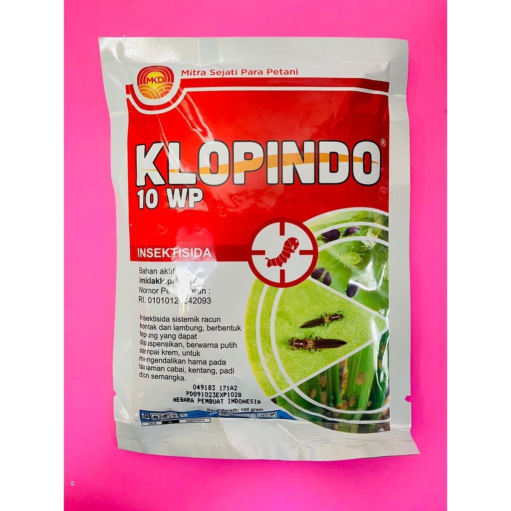 Jual Insektisida Klopindo 10 WP berat isi 100 gram dari MKD | Shopee Indonesia