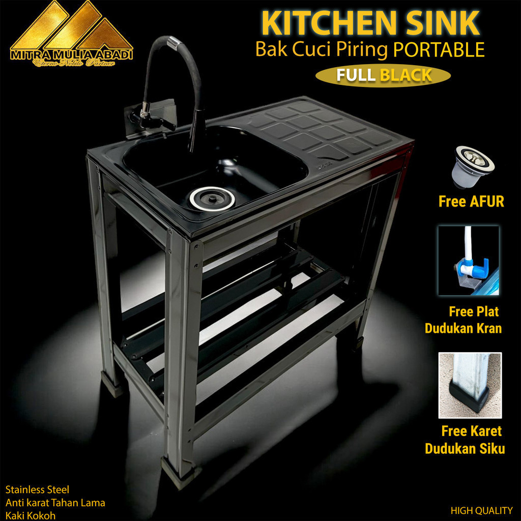 Jual Bak Cuci Piring HITAM Portable Baja Ringan Hitam Uk 75cm Portabel ...