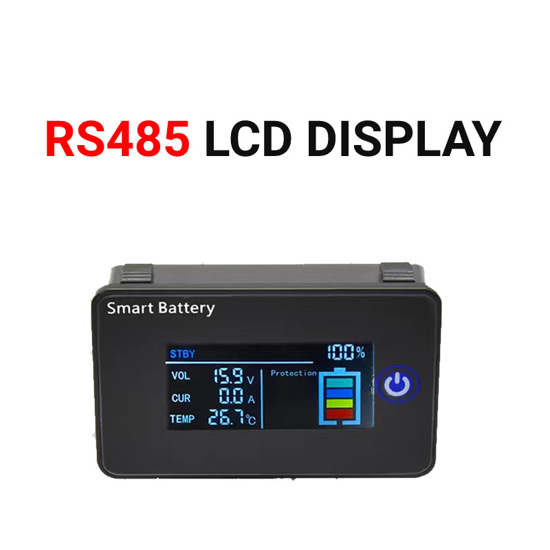 Jual Smart BMS LCD Display UART RS485 Communication BMS Protection ...