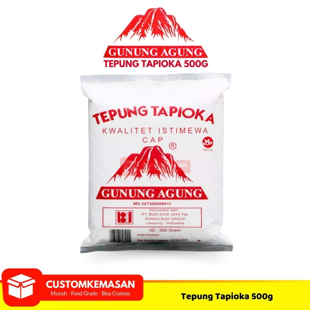 Jual Tepung Tapioka Cap Gunung Agung 500gr / Tepung Tapioka / Tepung ...