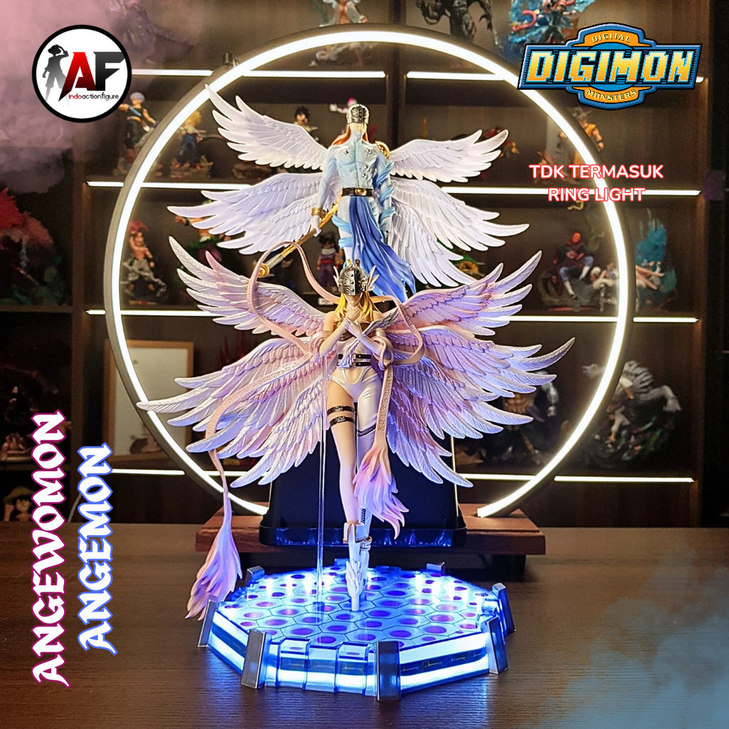 Jual Statue Digimon Angemon & Angewomon with LED | Shopee Indonesia