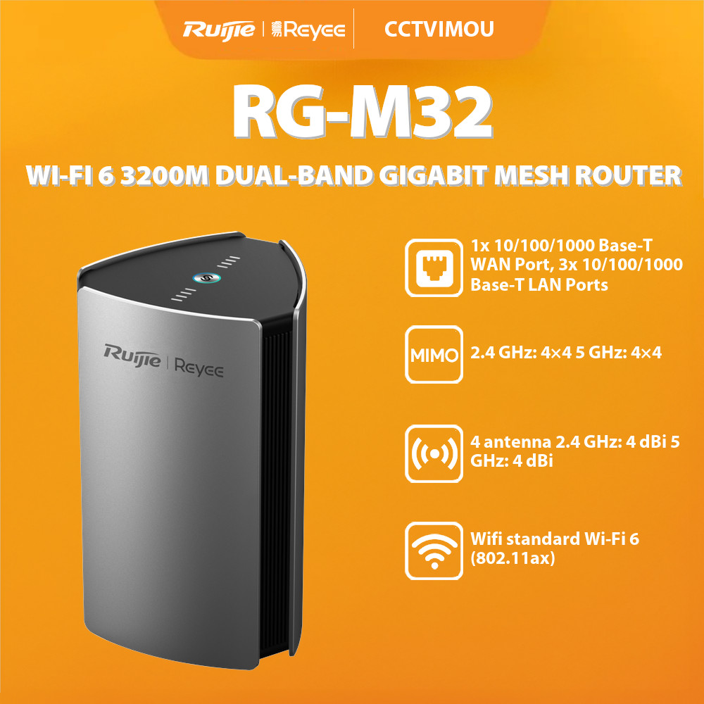 Jual RUIJIE REYEE RG-M32 WI-FI 6 3200M DUAL-BAND GIGABIT MESH ROUTER | Shopee Indonesia