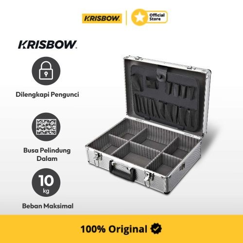Jual Krisbow Tool Case Aluminium 46X33X15.2 cm - Silver Lrtca1 | Shopee ...