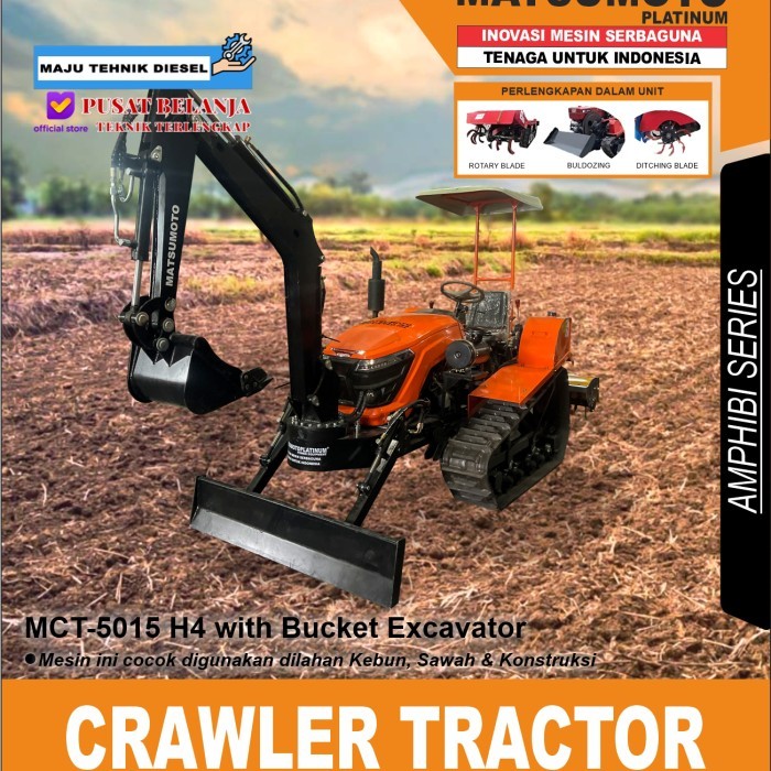 Jual Traktor Amfibi + Excavator / Crawler Tractor MATSUMOTO MCT 5015 H4 ...