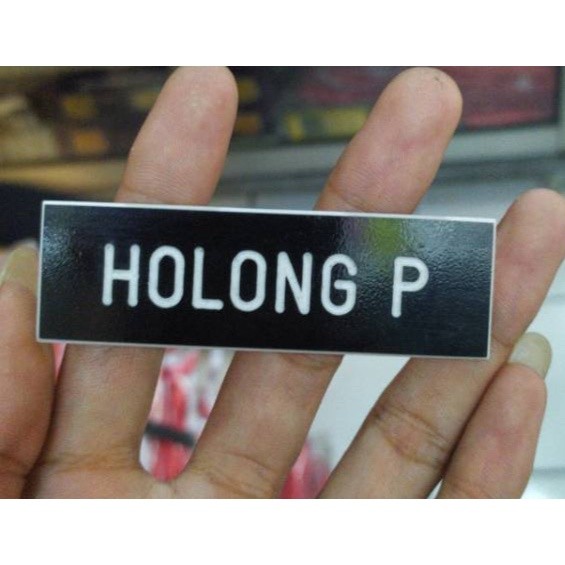 Jual Name Tag Akrilik | Papan Nama Dada | Nametag Grafir PDH TNI/POLRI ...