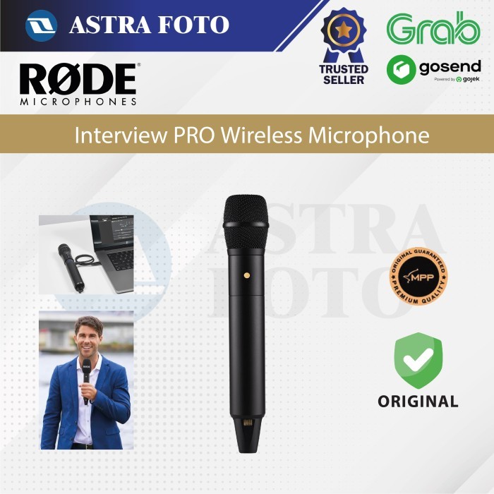 Jual Microphone Rode Interview PRO Wireless Handheld Condenser | Shopee ...