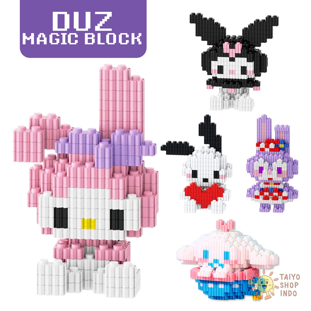 Jual TAIYO Mainan Bricks Duz Magic Block Medium 3D Karakter Kartun ...