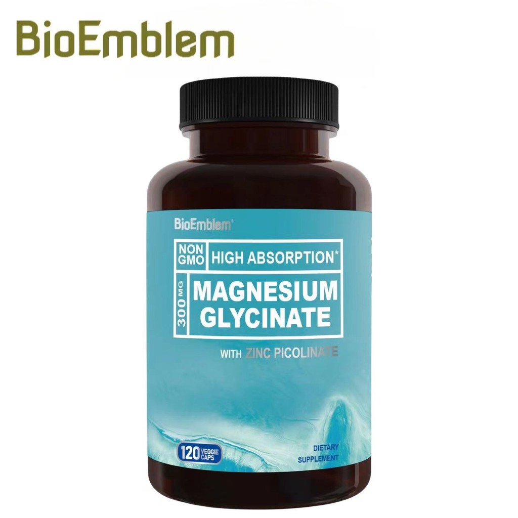 Jual BioEmblem Magnesium Glycinate with Zinc - 300mg Chelated Magnesium ...