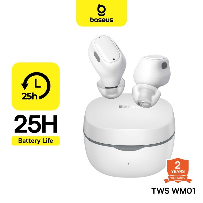 Jual BASEUS TWS ENCOK WM01 NOISE REDUCTION TRUE WIRELESS BLUETOOTH ...