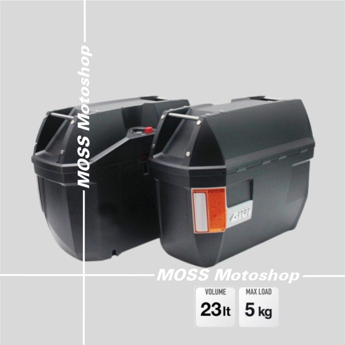Jual BOX MOTOR SIDEBOX GIVI E23 SIDE BOX BOX SAMPING E 23 NS OR LAMPU ...