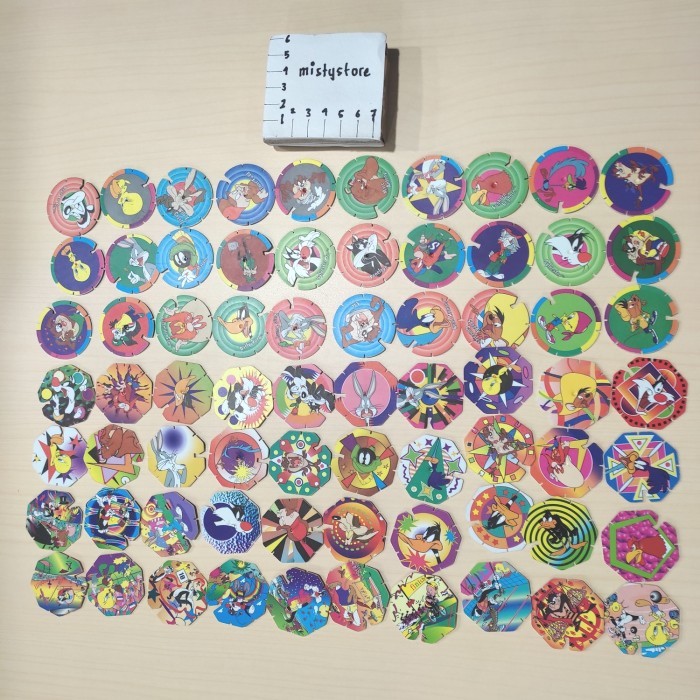 Jual M1 Tazos Looney Tunes Mega Olympic Tazos bintang satu dua tiga ...