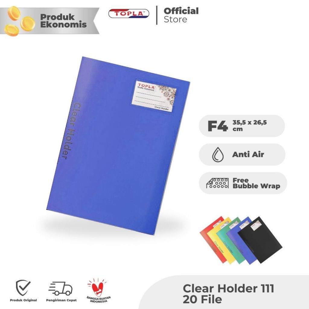 Jual TOPLA Clear Holder 111 - Display Book 20/40/60 File - Penyimpan ...