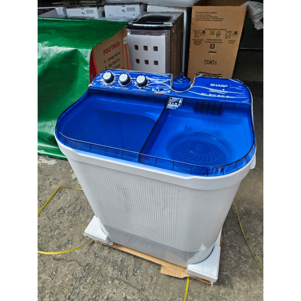 Jual SHARP MESIN CUCI 2 TABUNG ES-T1090 BK / VK / PK | Shopee Indonesia