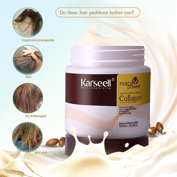 Jual KARSELL Masker Rambut Rusak dan Kering Rontok 500ml | Shopee Indonesia