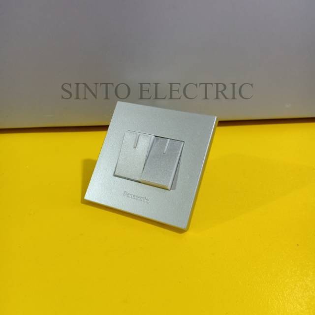 Jual PANASONIC Saklar 2 Gang Style E Silver | Shopee Indonesia
