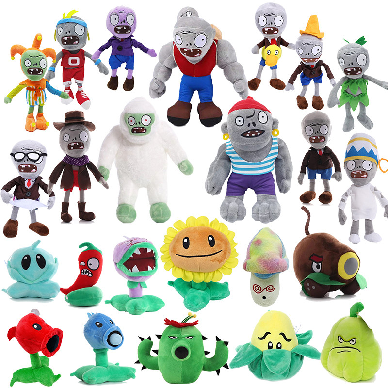 Jual Plants Vs Zombies Plush Toys Gargantuar Conehead Zombie Yeti ...