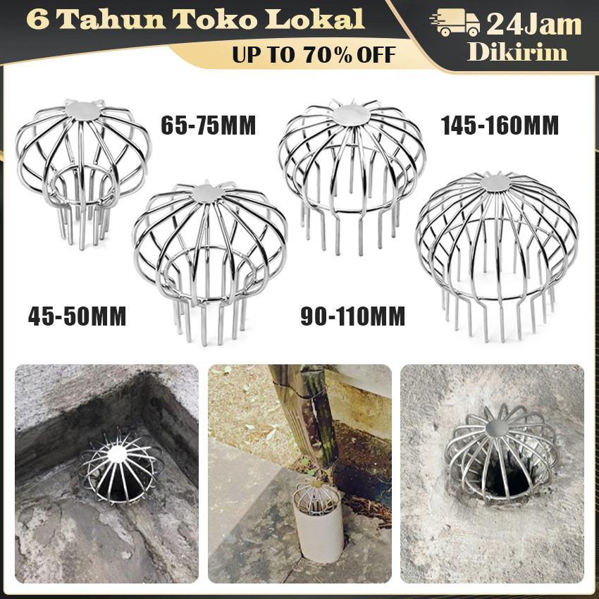 Jual Strainer Roof Drain Saringan Dak Atap Talang Air Filter Stainless ...