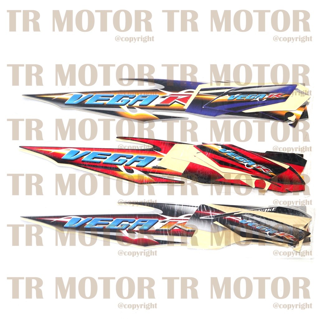 Jual Stiker Motor Vega R New 2007 Sticker Striping Lis Full Set Motor ...