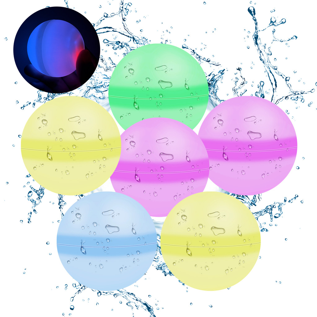 Jual Reusable luminescent silicone buckle water ball, quick water ...