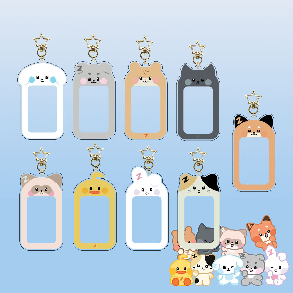 Jual KPOP ZB1 Photo Card Frame Keychain Zeroni Kawaii Card Storage Bag ...