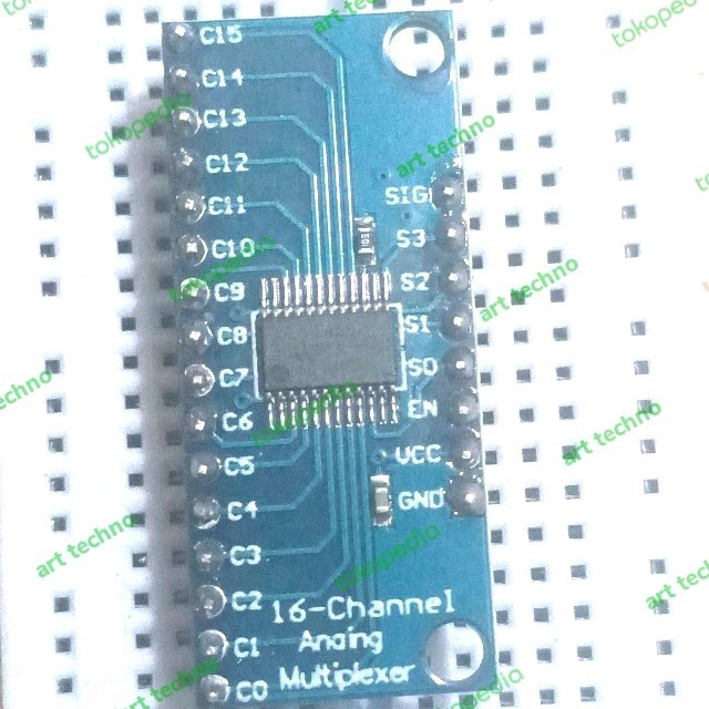 Jual sudah solder CD74HC4067 breakout 16 channel multiplexer digital ...