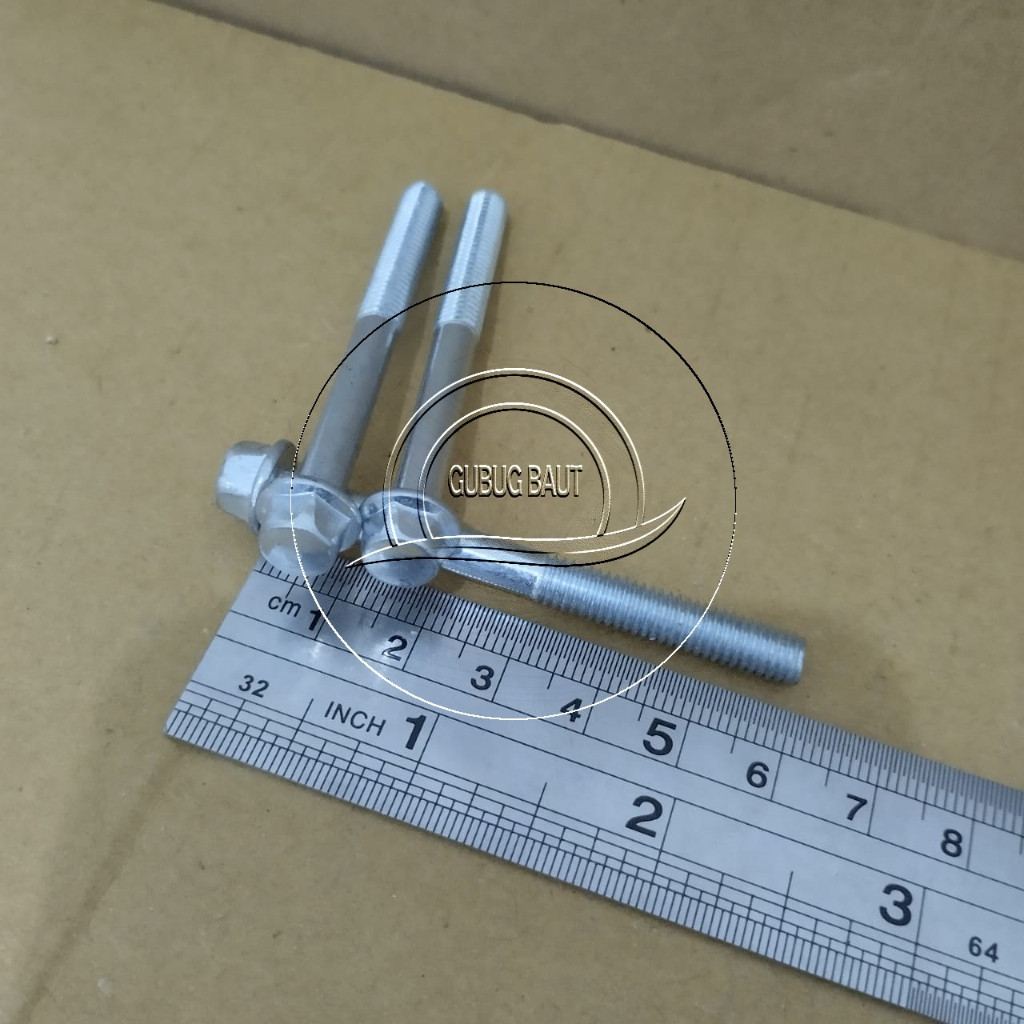 Jual BAUT TOPI M6X60 KUNCI PAS 8 CVT PANJANG 6CM 6 CM M6 X 60 FLANGE ...