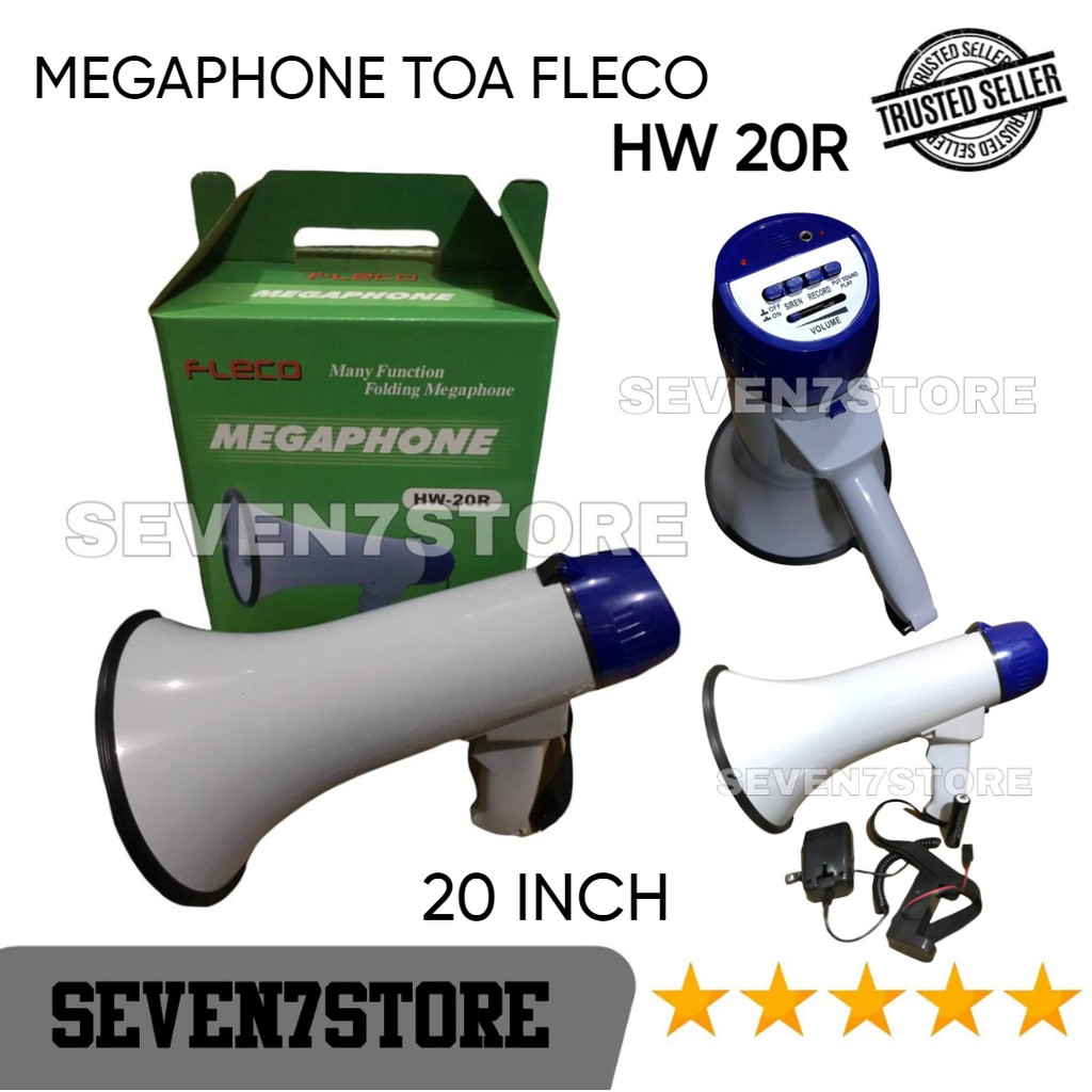 Jual Megaphone Fleco Hw-20R Suara Extra Jernih dan Keras dilengkapi Mic ...