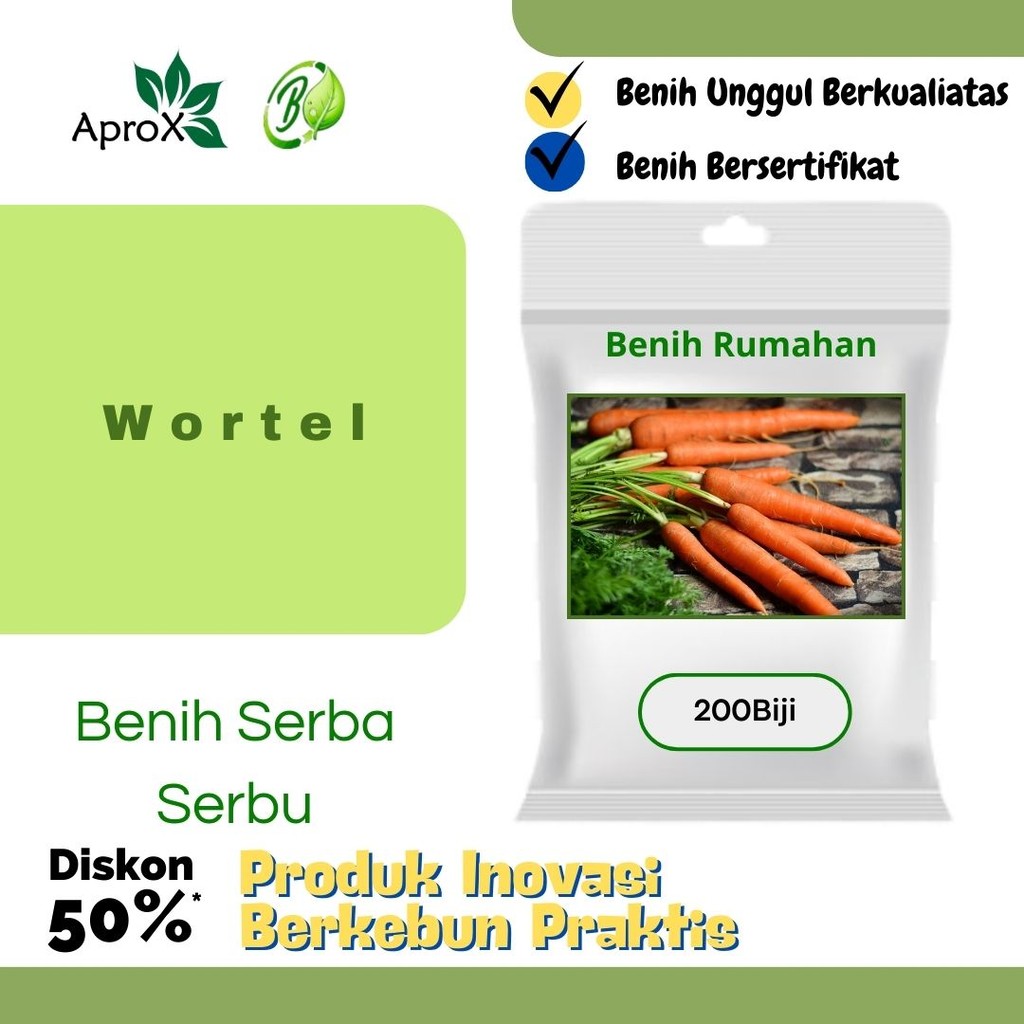 Jual Benih Wortel Unggul Dataran Rendah Manis Kuroda Panah Merah Lokal ...